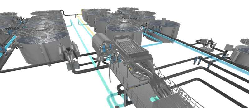 Land based fish farming - sustainable aquaculture fish handling systems